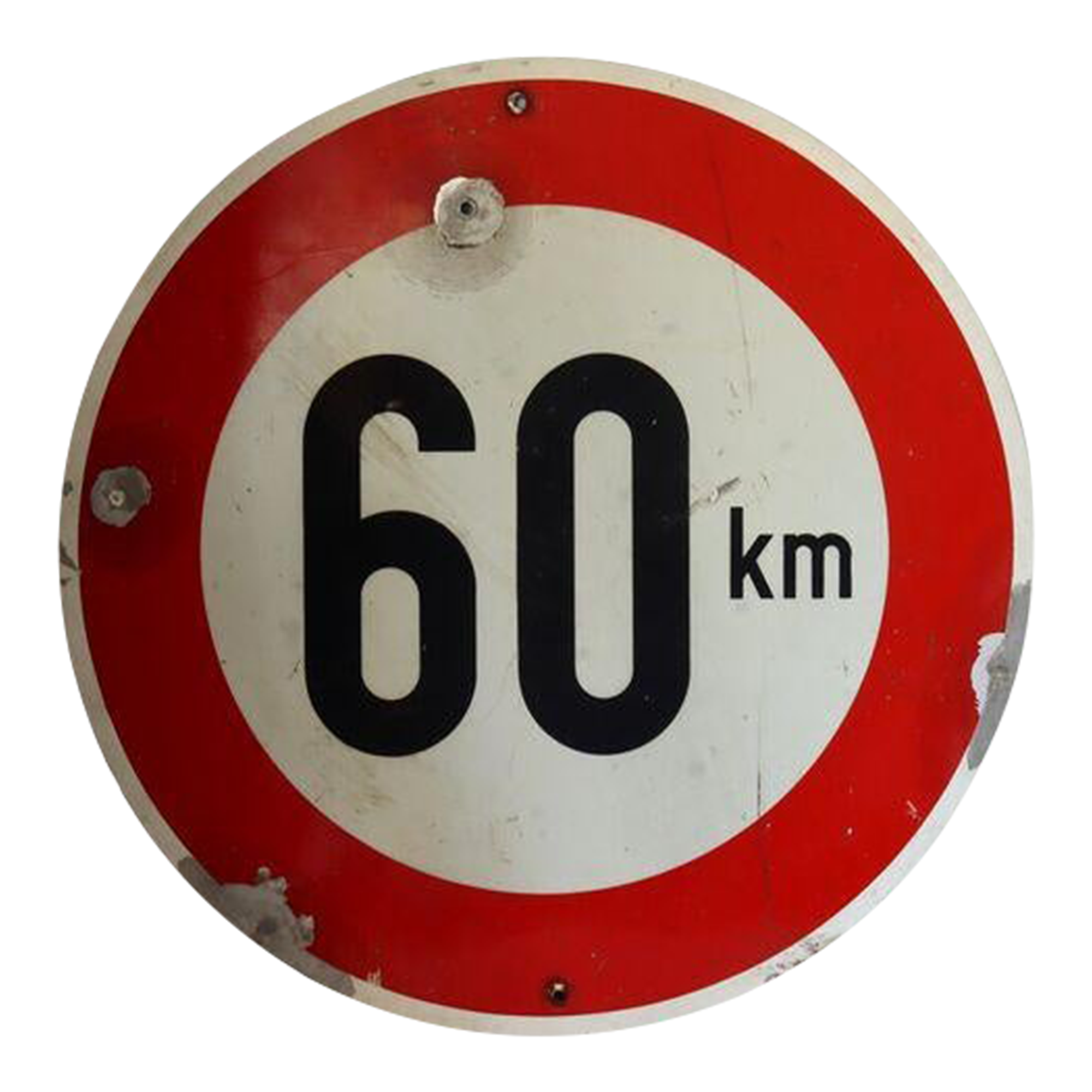 Vintage European Speed Limit Sign | Chairish