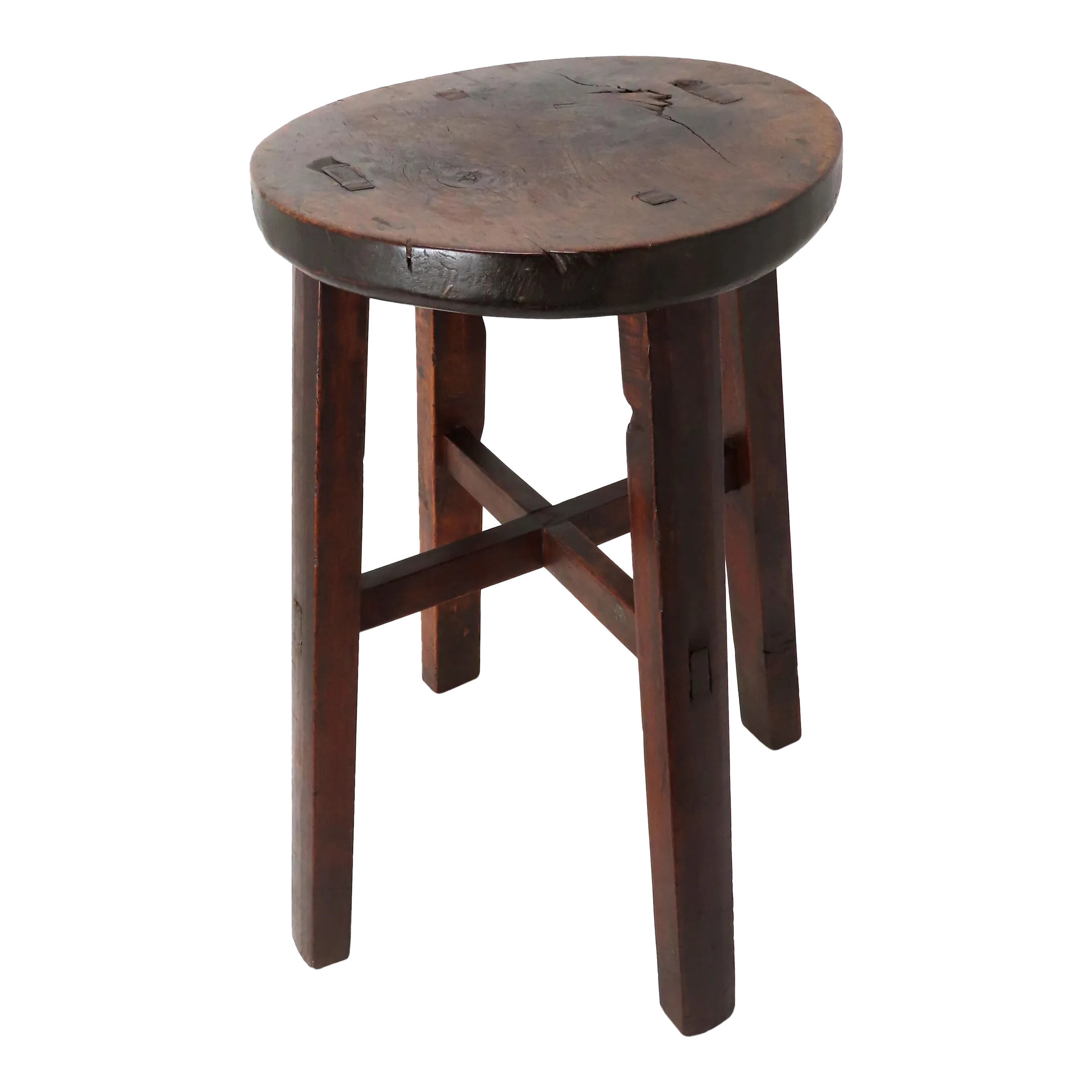 Antique American Primitive Completely Hand Made Knotty Hardwood Tavern ...