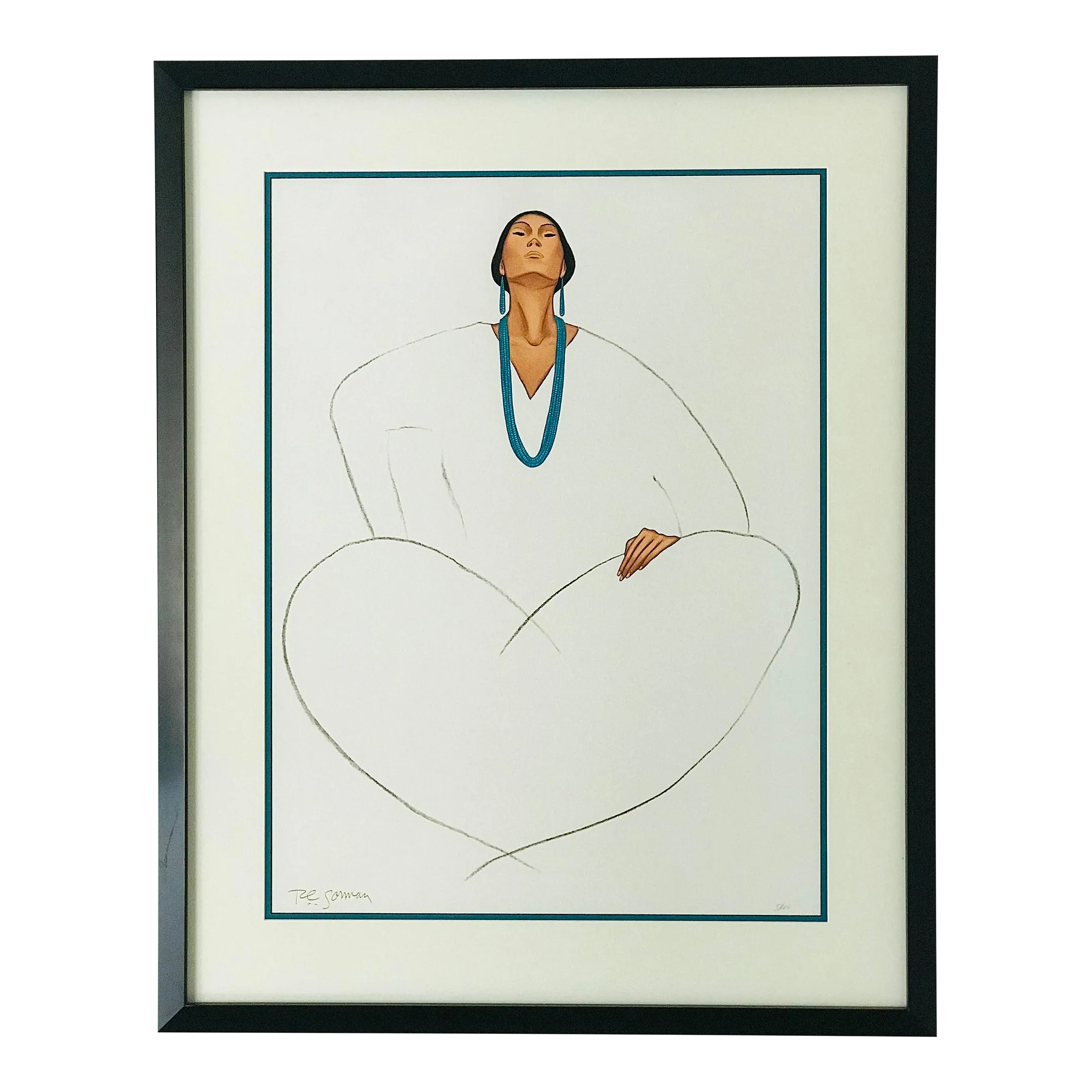 R C Gorman Original Lithograph “Proud Lady” - Great Gifts Club