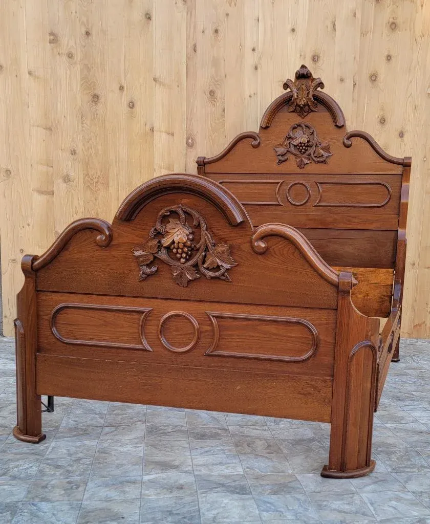 Victorian wooden bed frame store