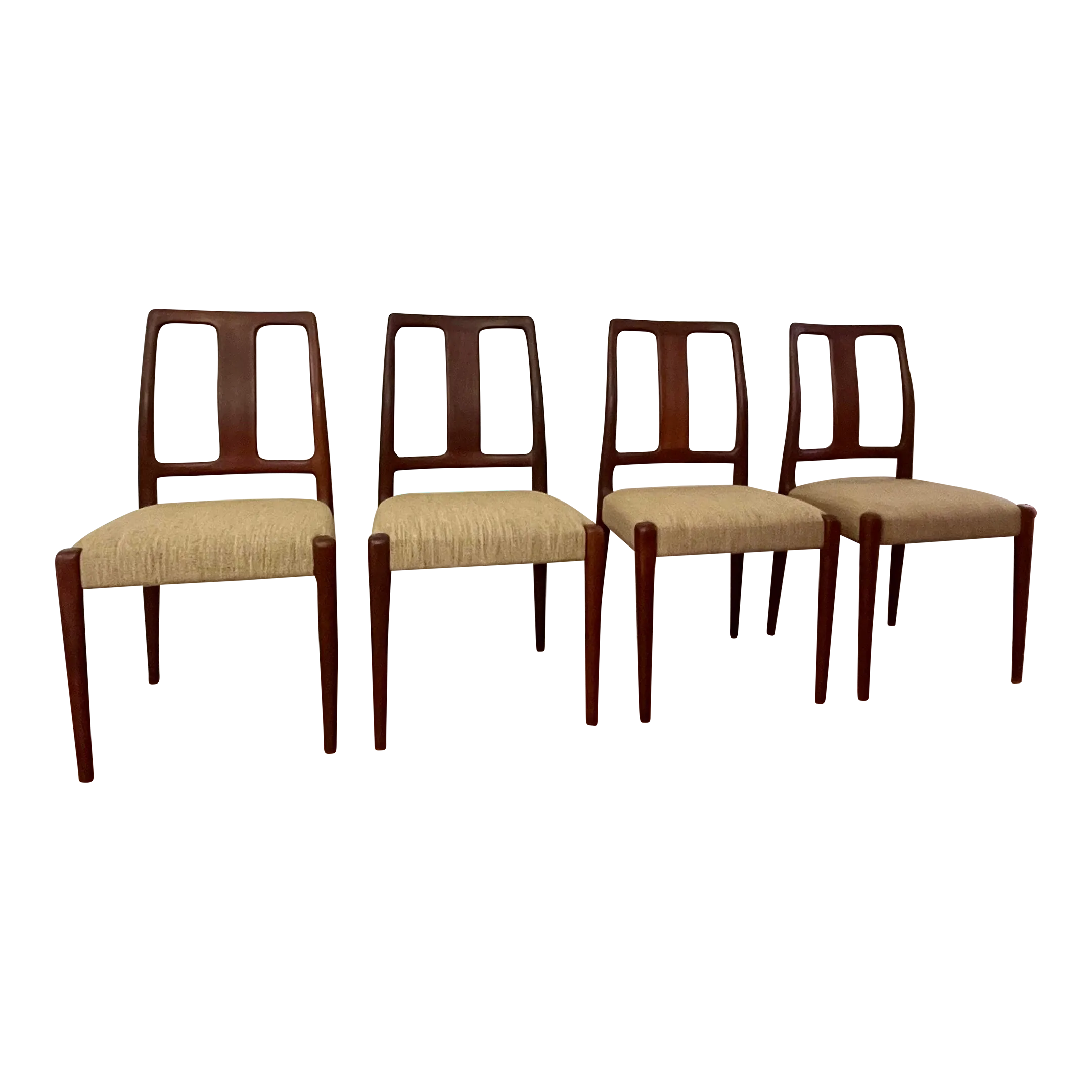 Vintage Johannes Andersen D-Scan Chairs - Set of 4 | Chairish