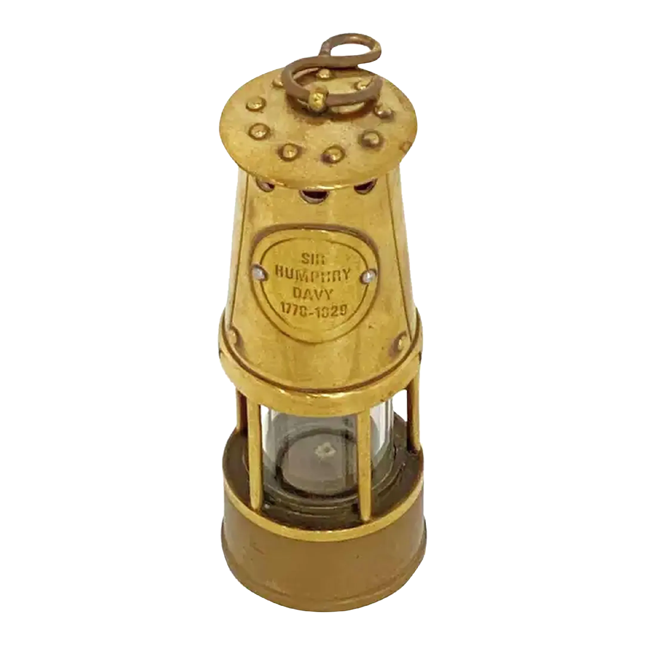 Scale Model of English Coal Miner's Safety Lamp or Inspector's Lantern ...