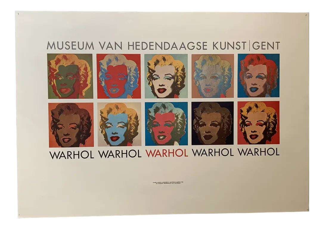 Andy Warhol Exbition Poster, 1970s | Chairish