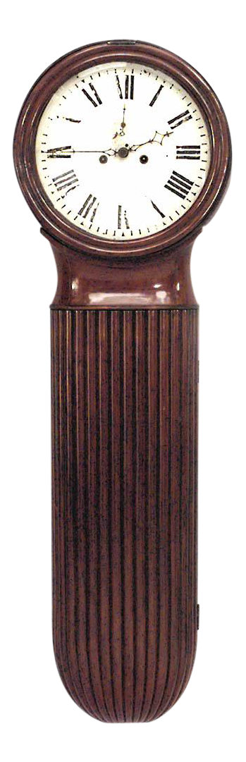 English Regency Parliamentary Wall Clock | Chairish