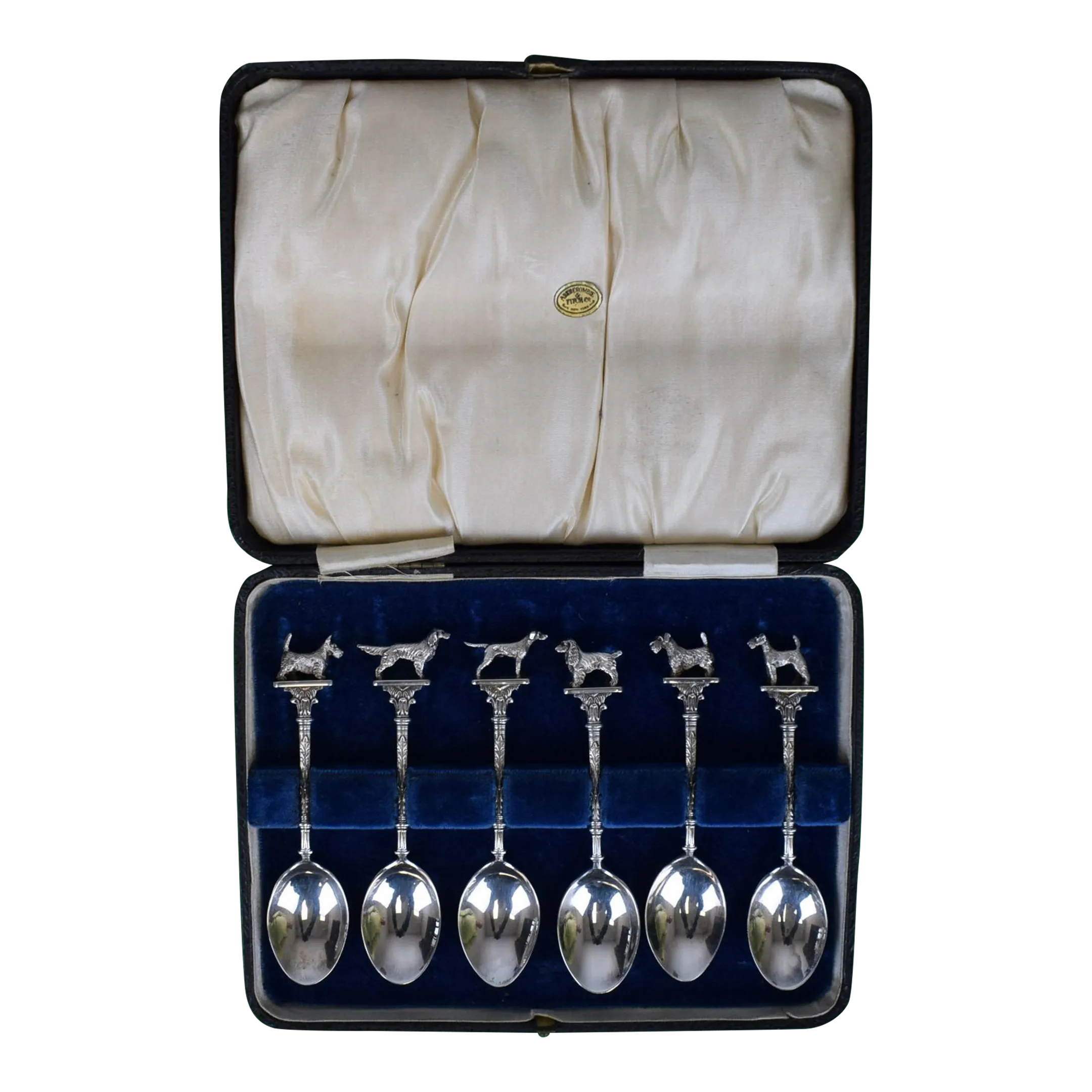 Mid 20th Century Set of 6 Abercrombie & Fitch English Sterling Silver ...