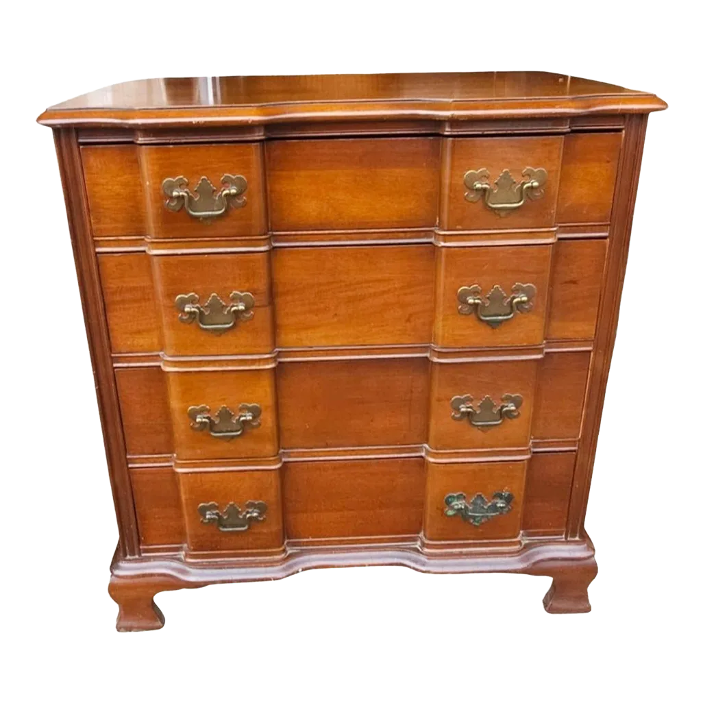 Mid 20th Century Permacraft Chippendale Block Front Mahogany Chest of ...