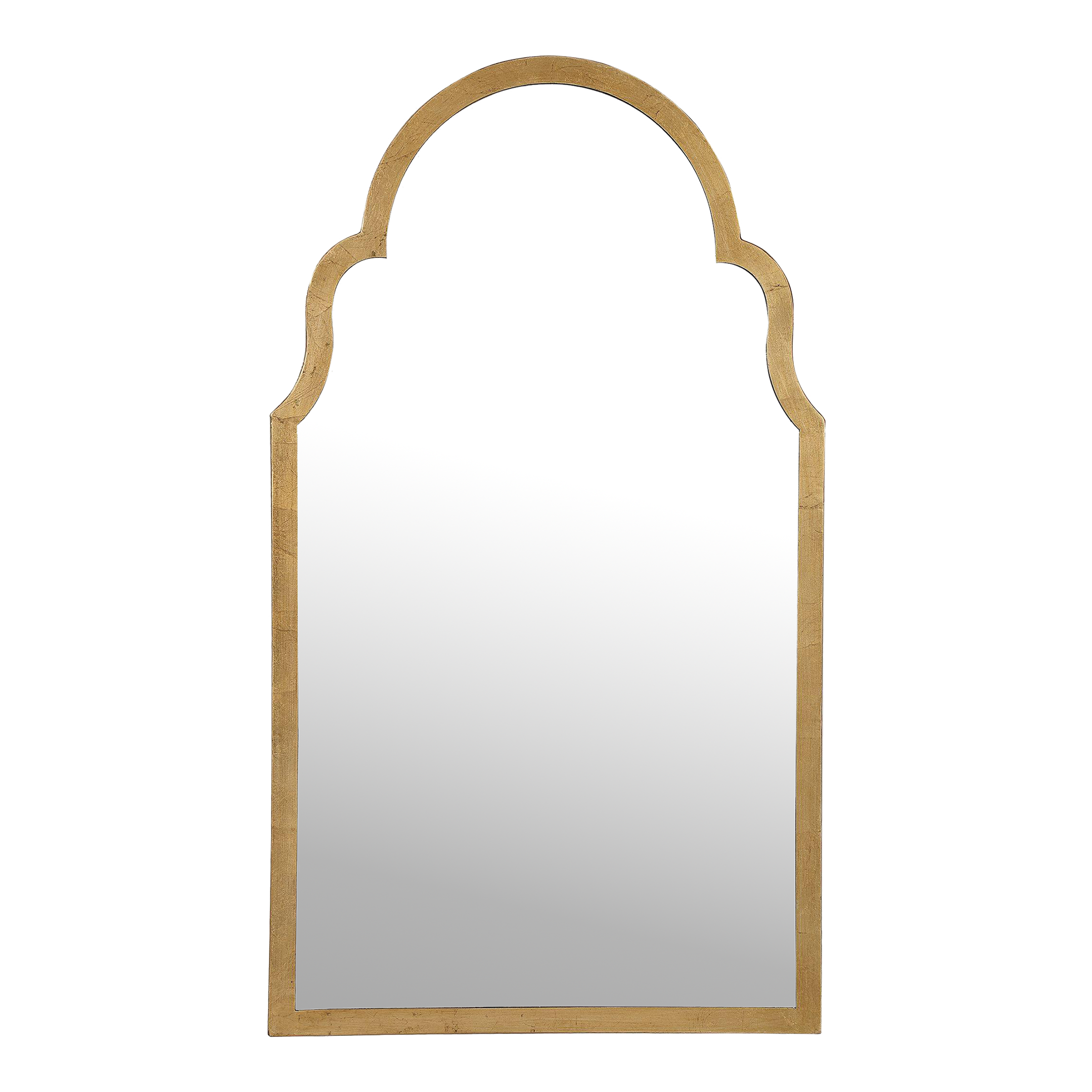 Gold Arch Topped Vanity Mirror | Chairish