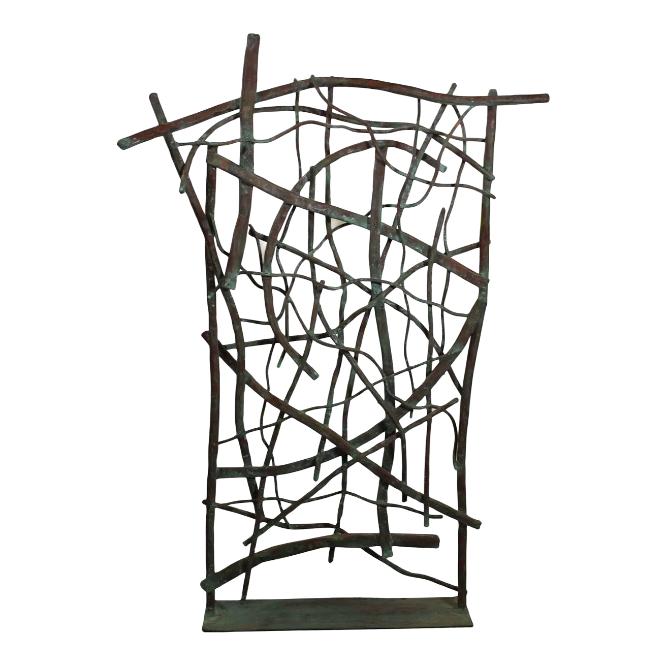 Contemporary Modern Copper Metal Abstract Collage Sculpture by Robert ...