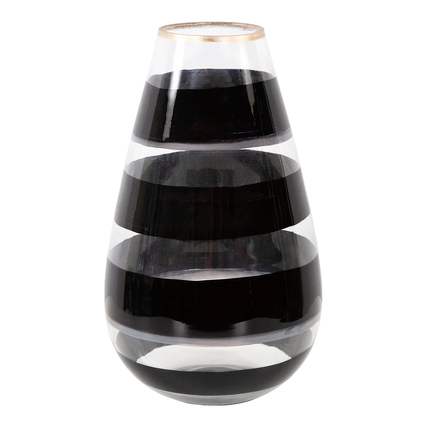 The Vector Glass Torpedo Vase, Short | Chairish