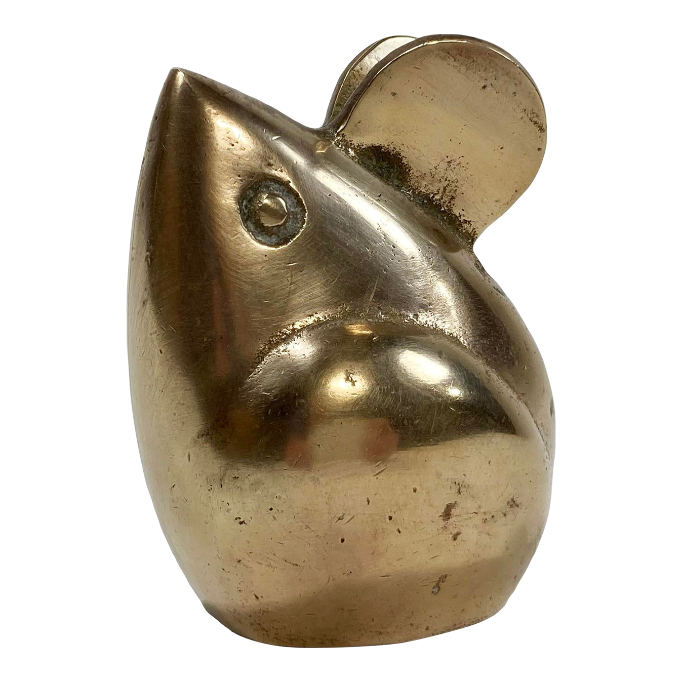 Solid Brass Mouse Paper Weight | Chairish