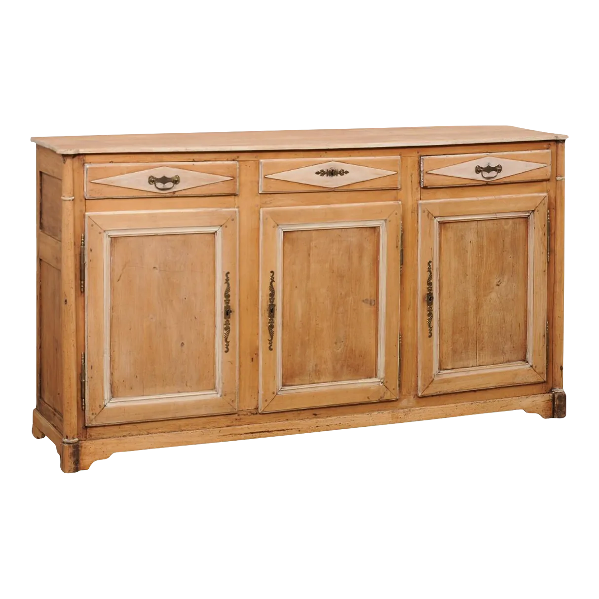 French Early 19th Century Bleached Cherry Buffet | Chairish