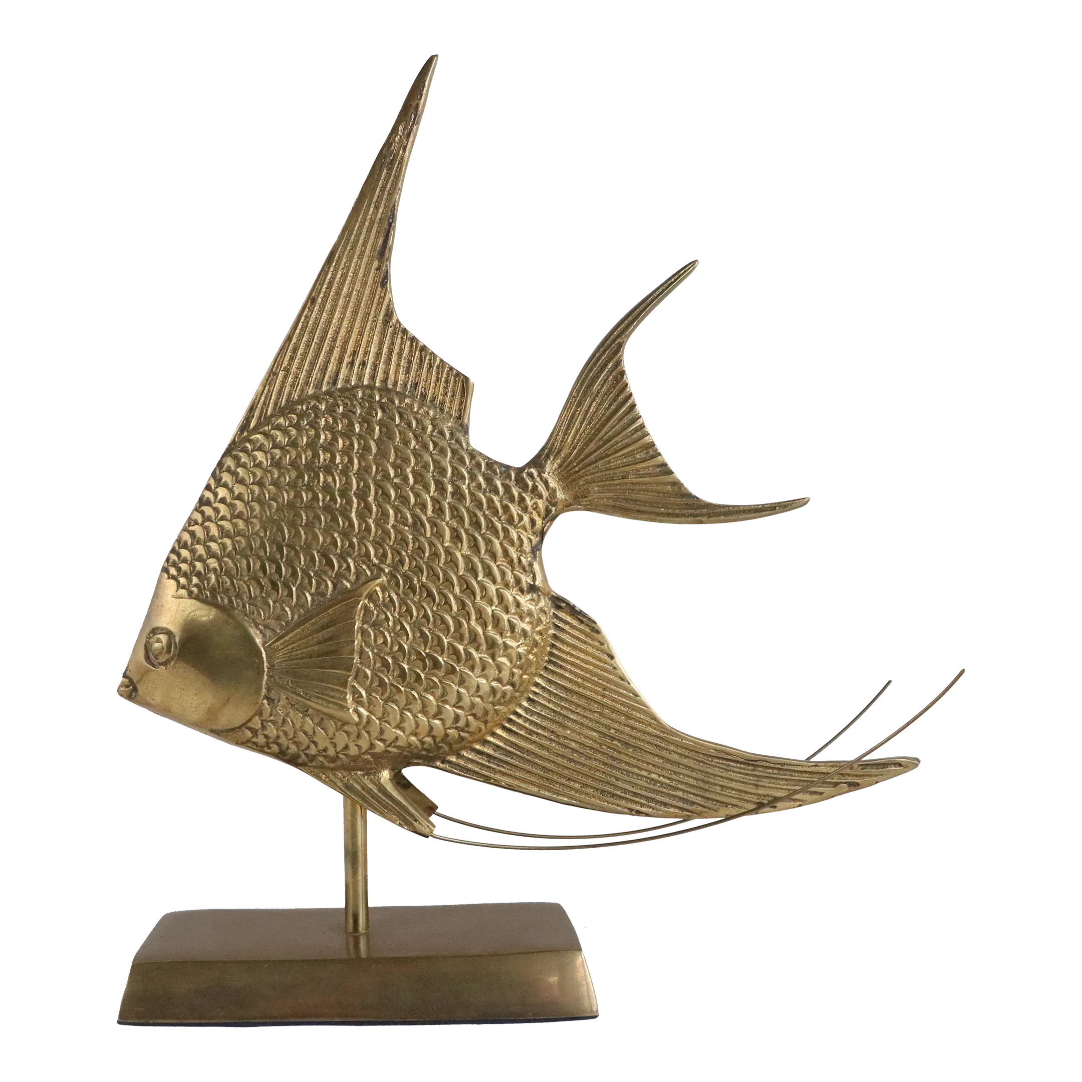 Brass Saltwater Fish Figure | Chairish