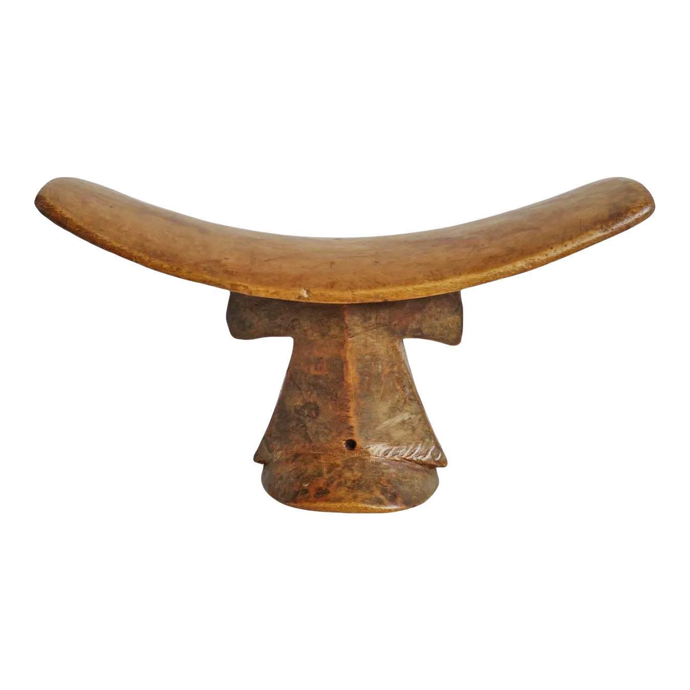Vintage Old Dinka Wood Headrest | Chairish
