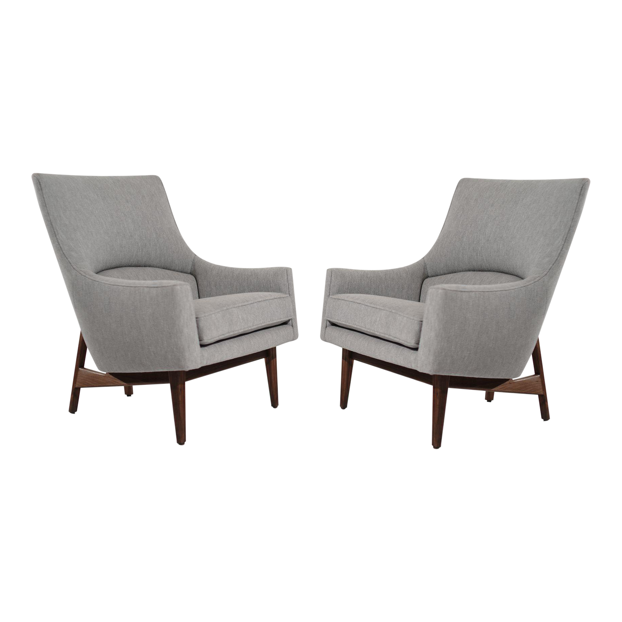 Set of A-Line Lounges by Jens Risom, C. 1950s | Chairish