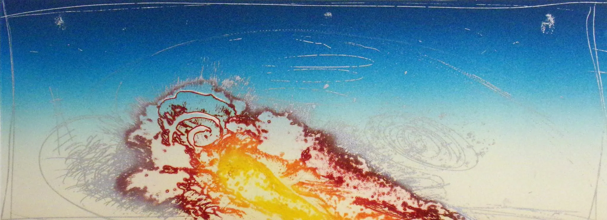 Abstract Expressionist Sam Scott "Song of the Wild Horses Iii" Hand ...