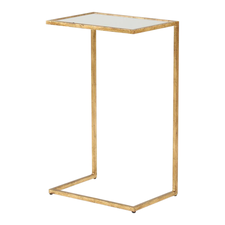 Chelsea House Matteson Side Table in Gold | Chairish