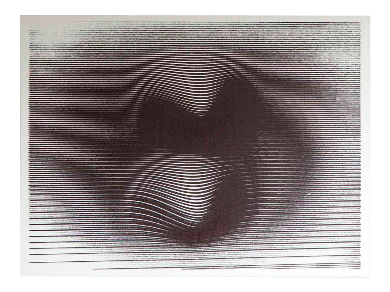 2 Hemisphere Line Drawing on Canvas by Spencer Staley | Chairish