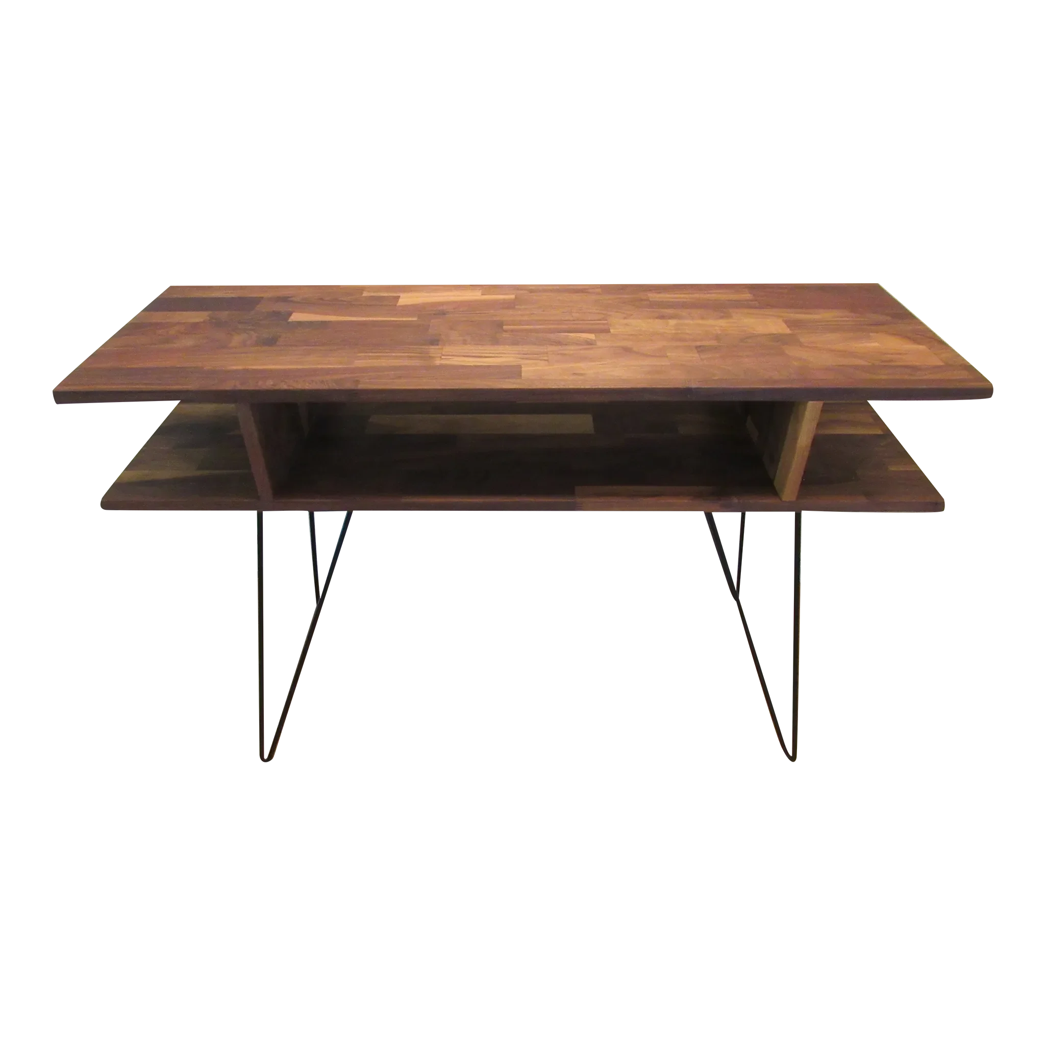 Modern Walnut Console Table | Chairish