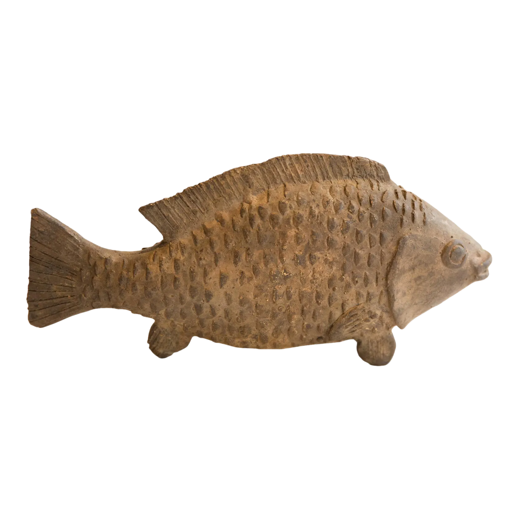 Vintage African Fish Sculpture | Chairish