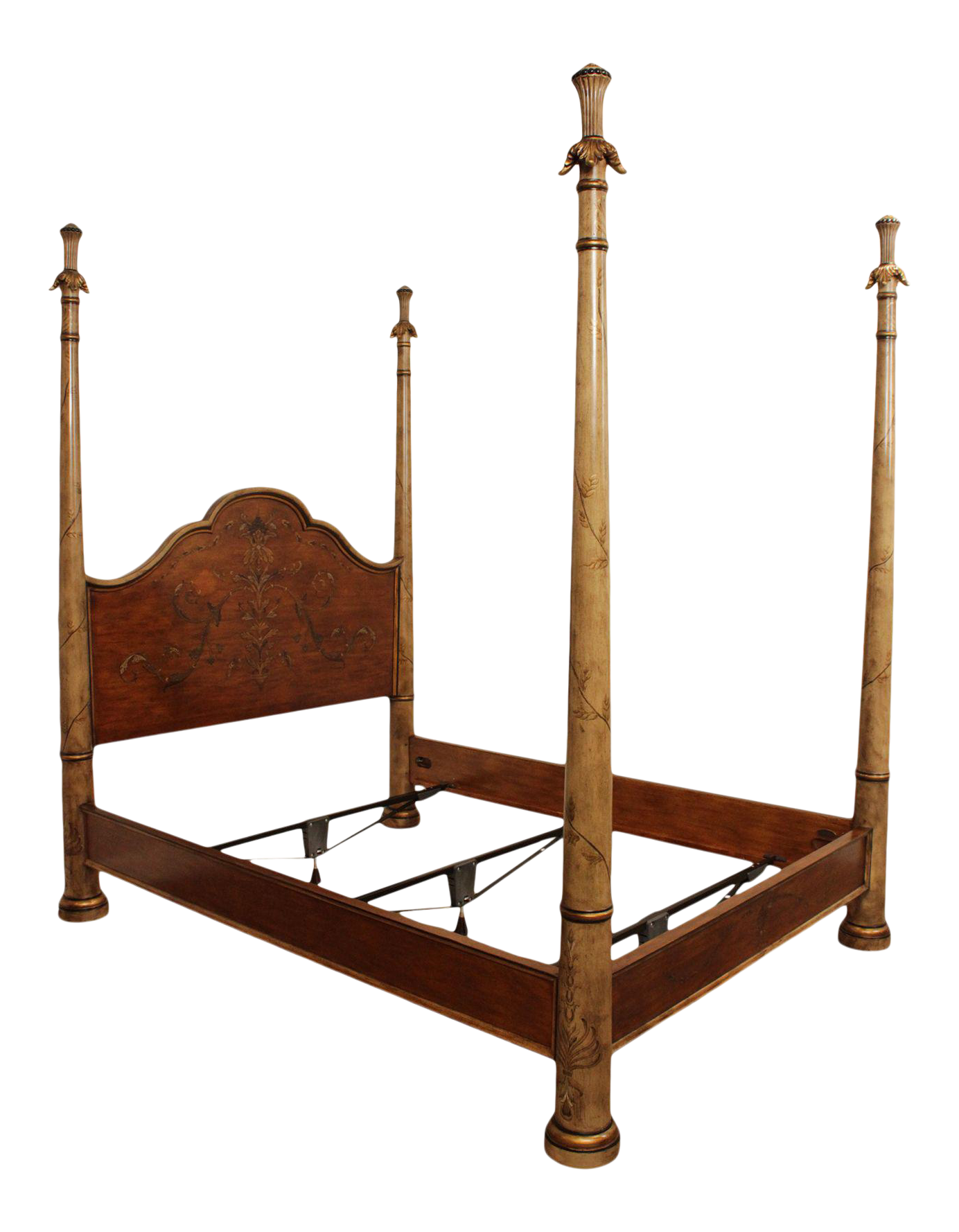 Ferguson Copeland Queen Size Venetian Painted Sorrento Poster Bed ...