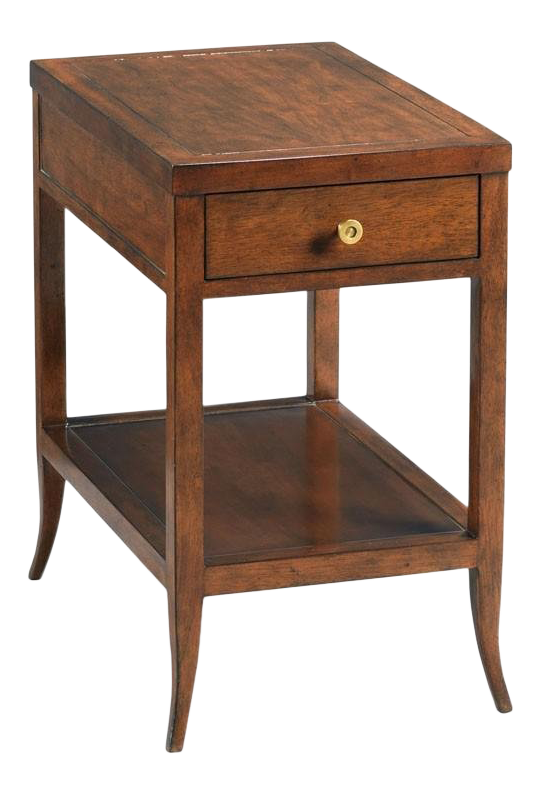 Modern Provence Chairside Table | Chairish