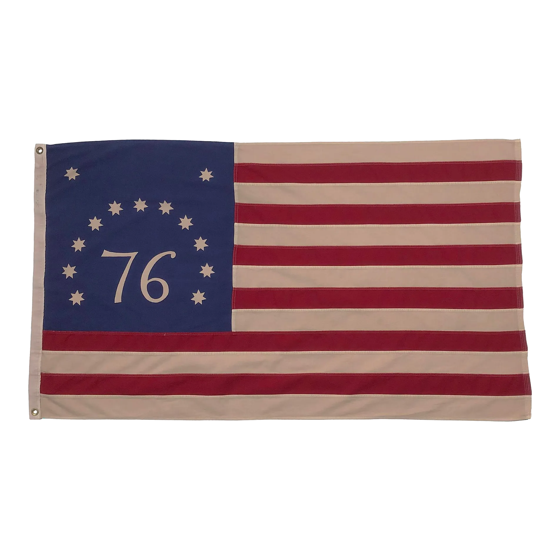 Vintage Cotton Bennington 76 American Flag | Chairish