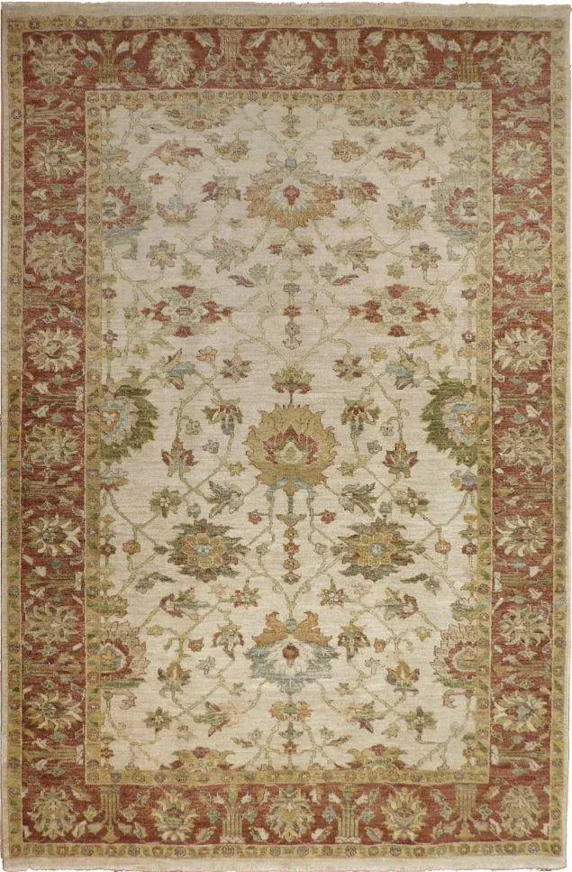 Indian Hand Knotted Rug - 6'0"x 9'1" | Chairish