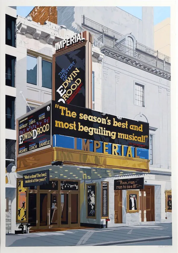 Ford, "Imperial Theater - Edwin Drood," Silkscreen | Chairish