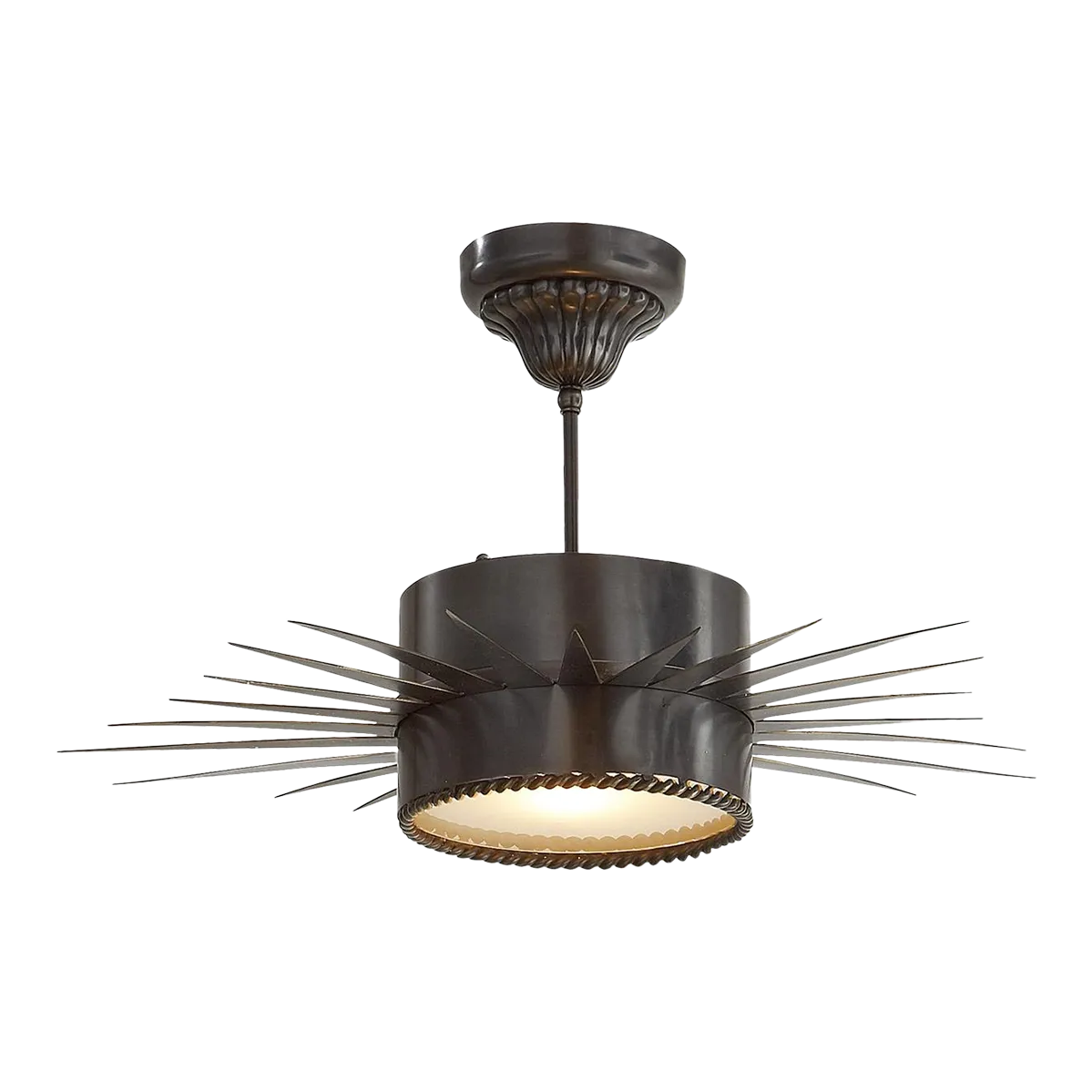 Suzanne Kasler for Visual Comfort Signature Soleil Medium Semi-Flush in ...