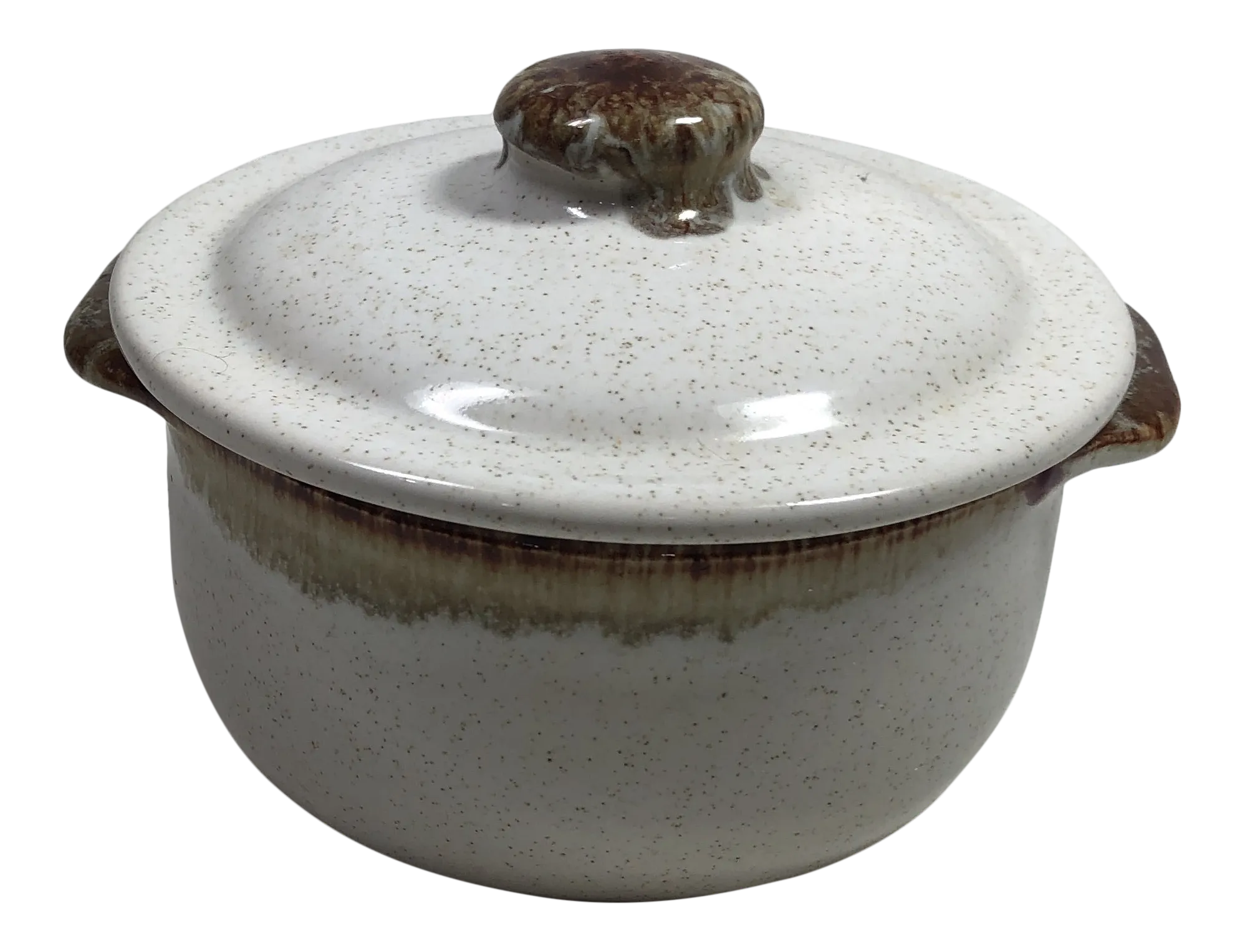 1960s Pfaltzgraff Drip Pottery Serving Crock With Lid | Chairish