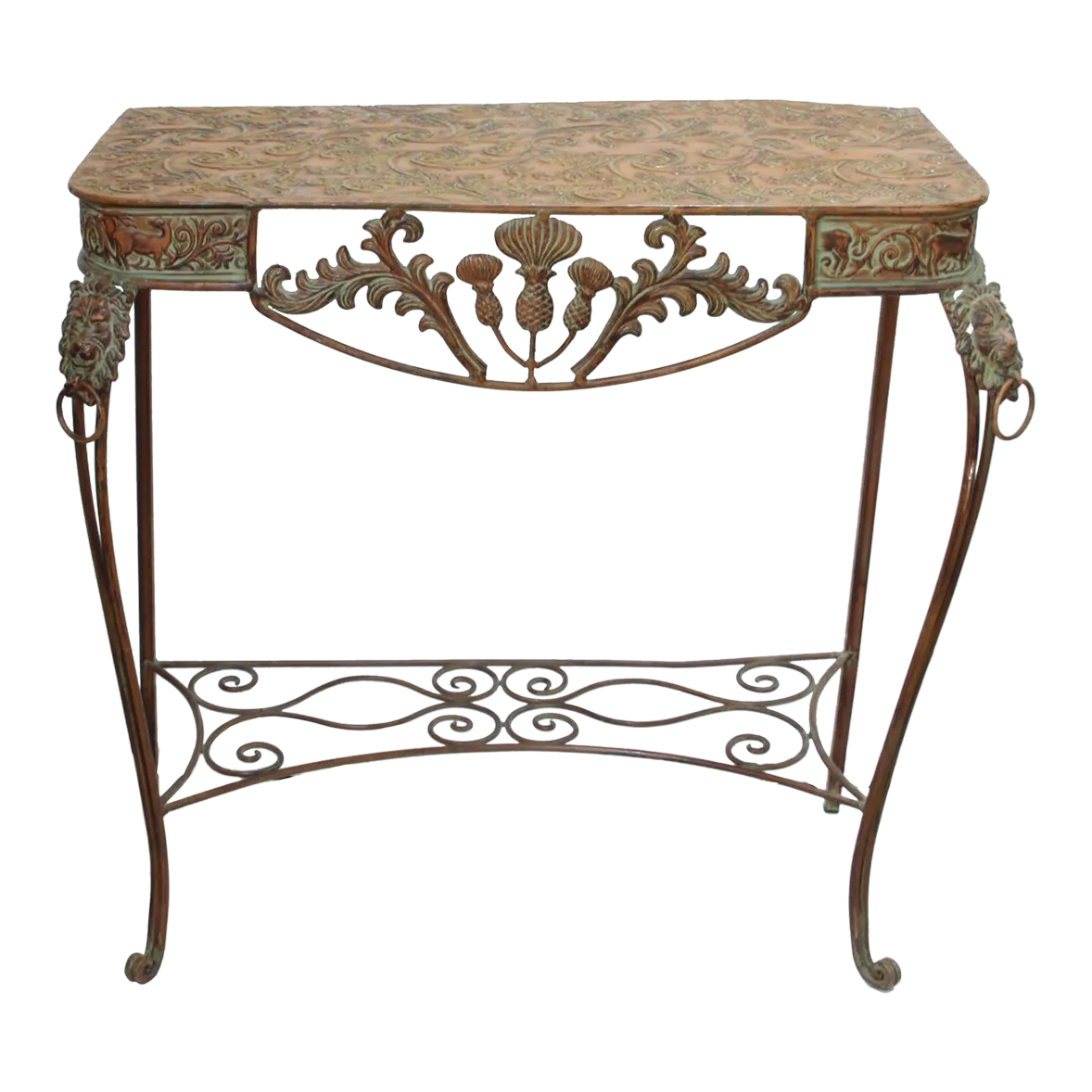 1980s European Style Metal Console Table | Chairish