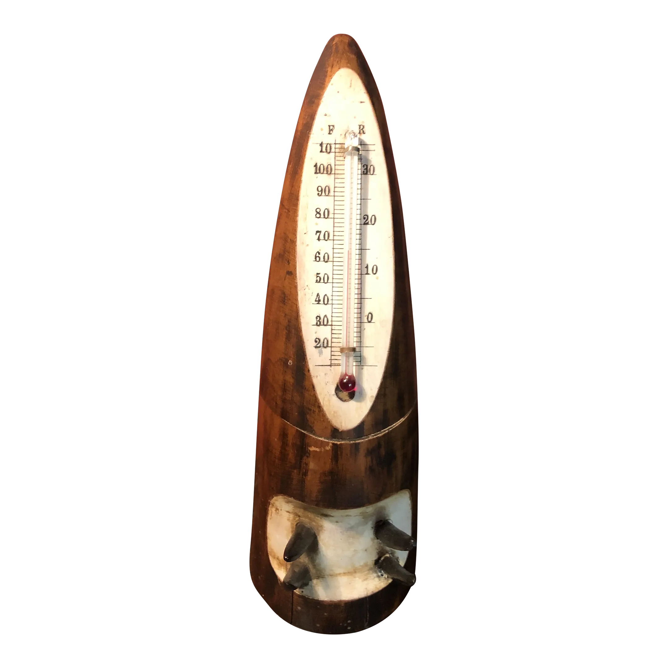 Horn Inkwell With Thermometer, 19th Century | Chairish