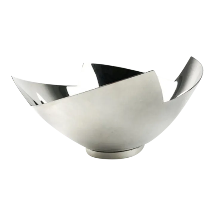 Modernist Elsa Rady for Swid Powell Silver Plate "Wing" Bowl | Chairish