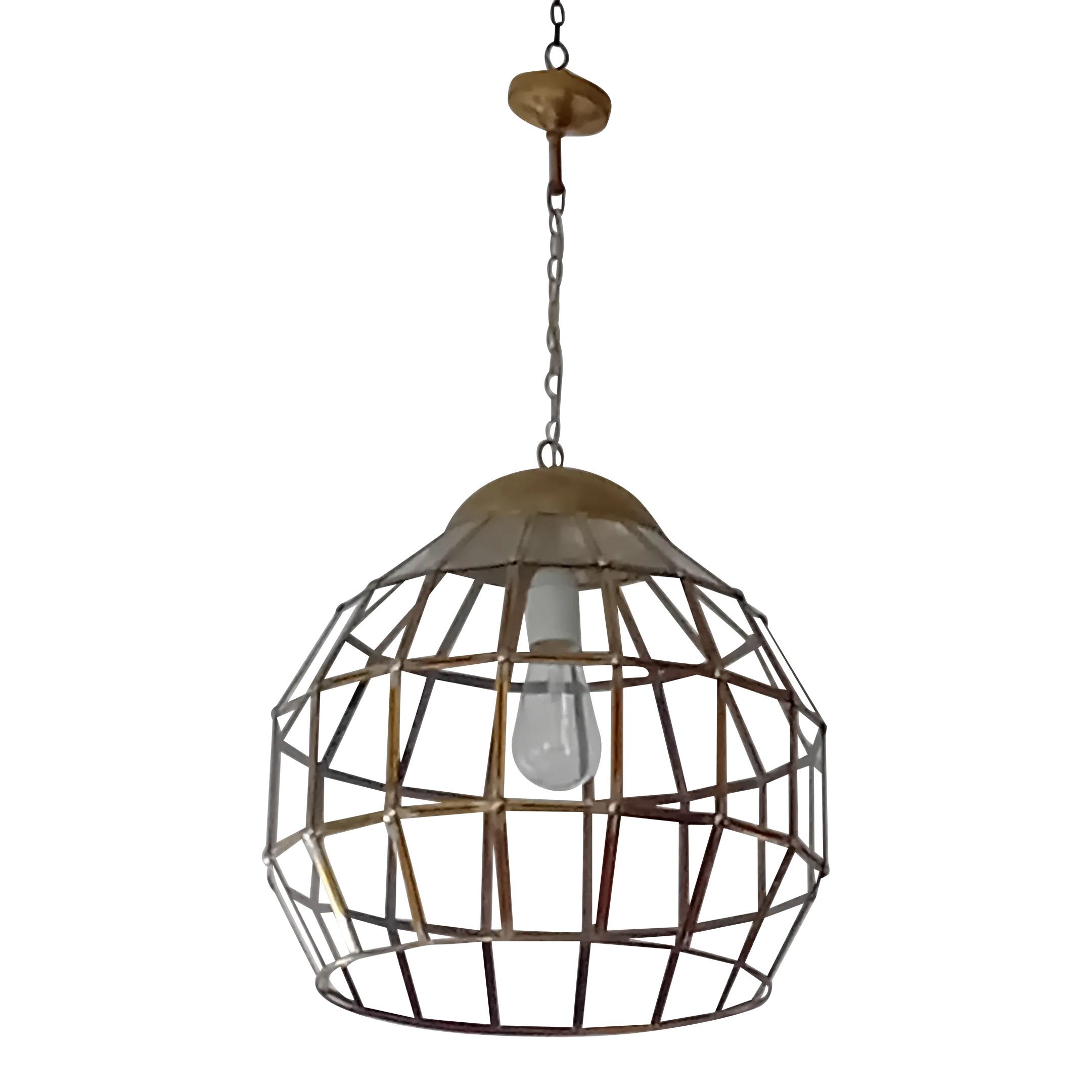 21st Century Semicircular Beveled Glass Panels Dome Hanging Ceiling ...