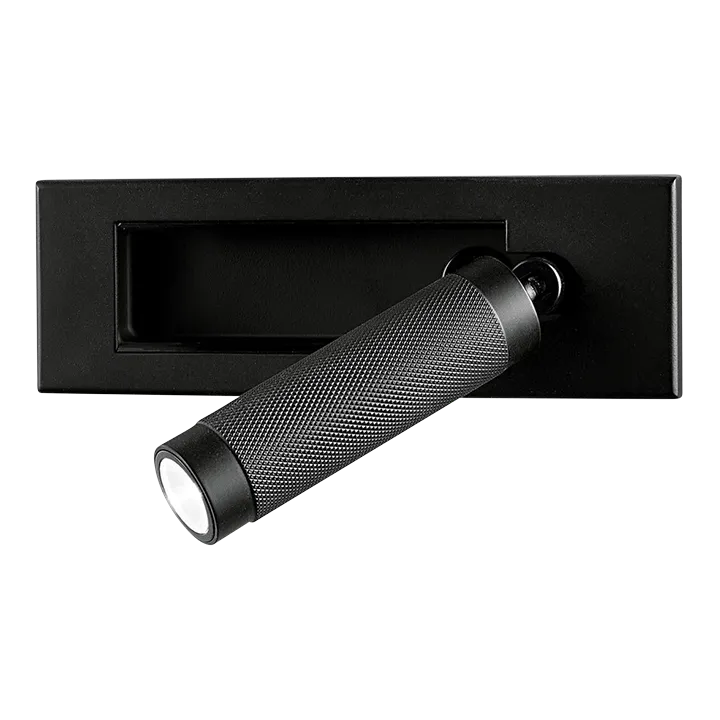 Satin Black Led Dock Reading Light | Chairish