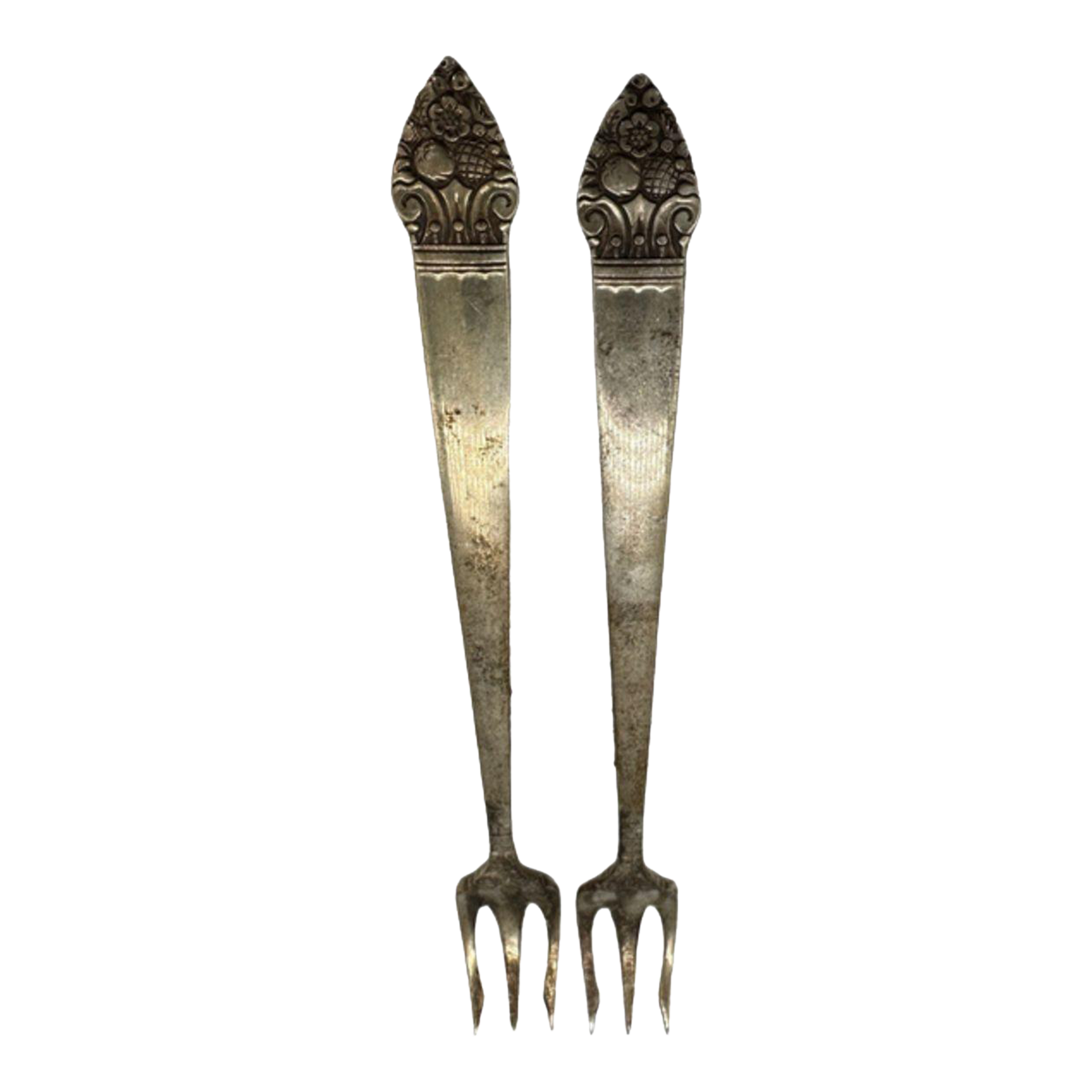 Pair of 1940's "King Cedric" Oneida Cocktail Oyster Seafood Forks ...