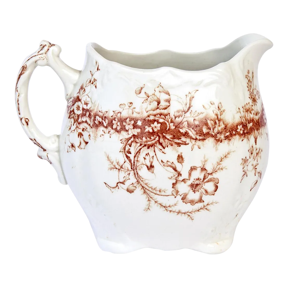 Early 20th Century Colonial Pottery English Creamer | Chairish