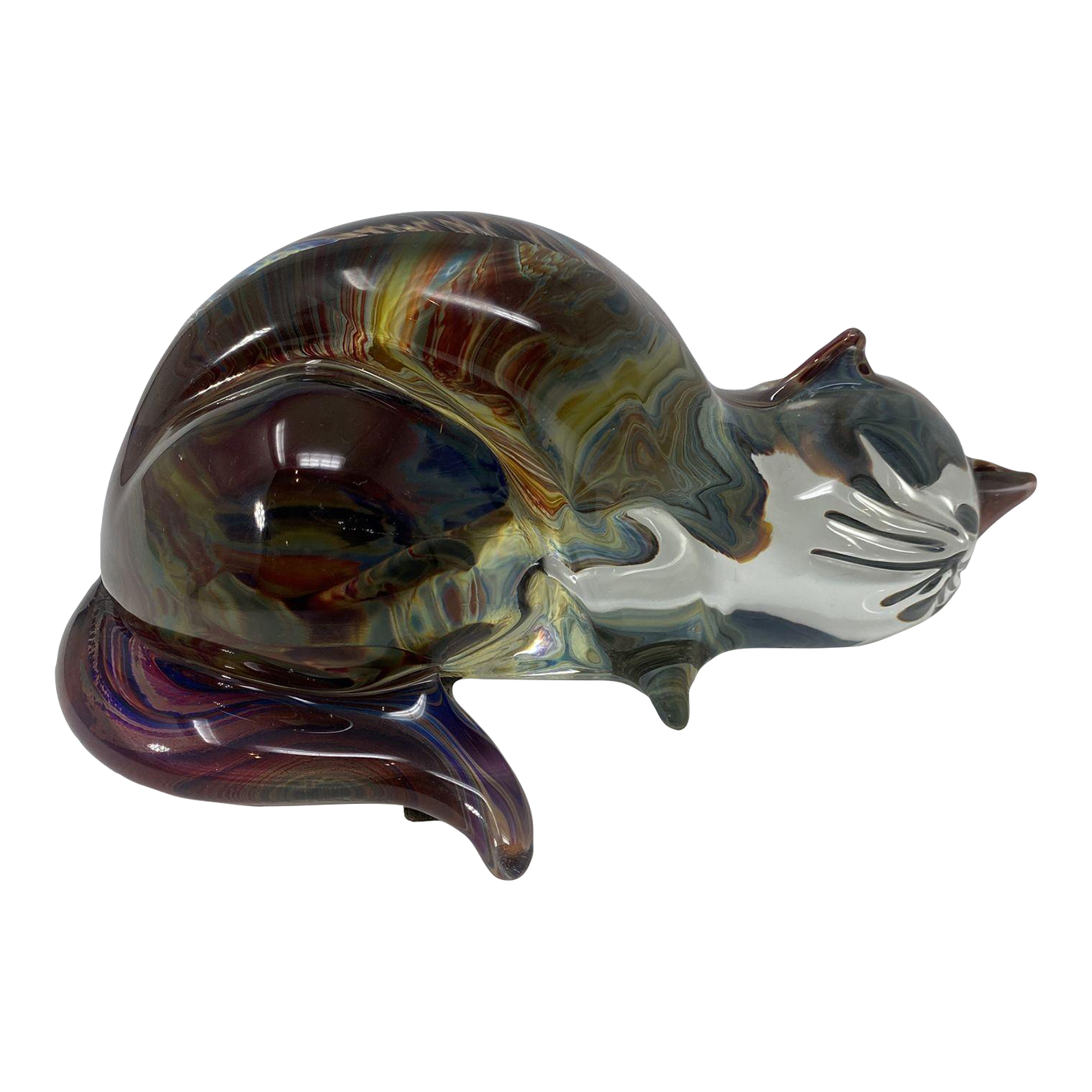 Murano Glass Cat | Chairish