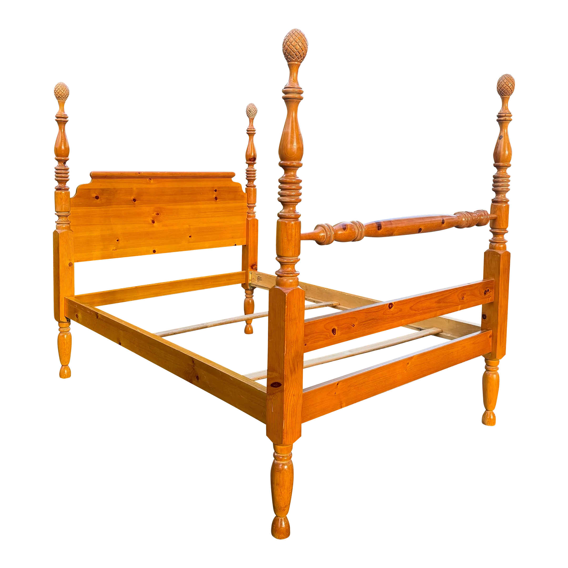 pine four poster bed