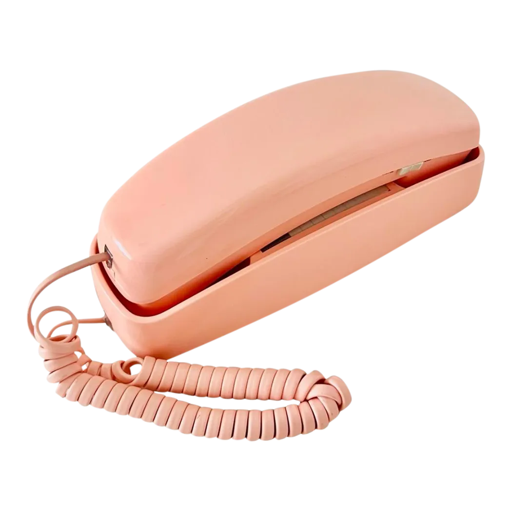 1980s Pink Touchtone Telephone Phone Desk or Mural Phone | Chairish