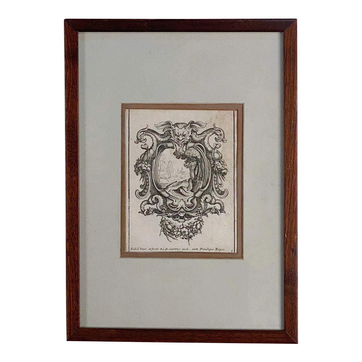 16th or 17th Century Engraving of Baroque Themes | Chairish