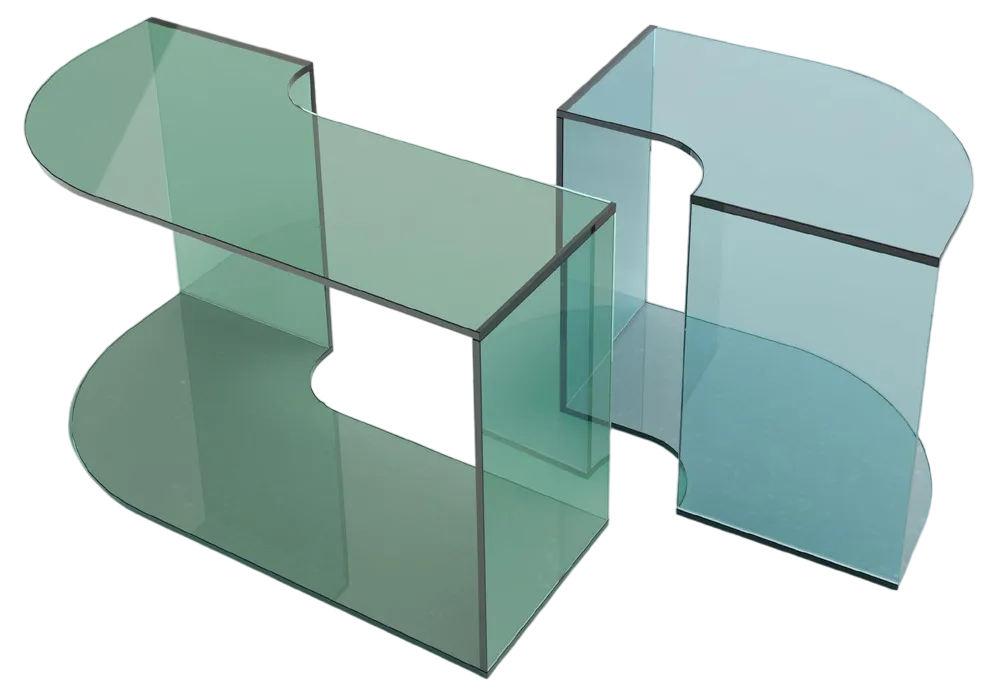 Quarter V1 and V2 Tables by Edizione Limitata, Set of 2 | Chairish