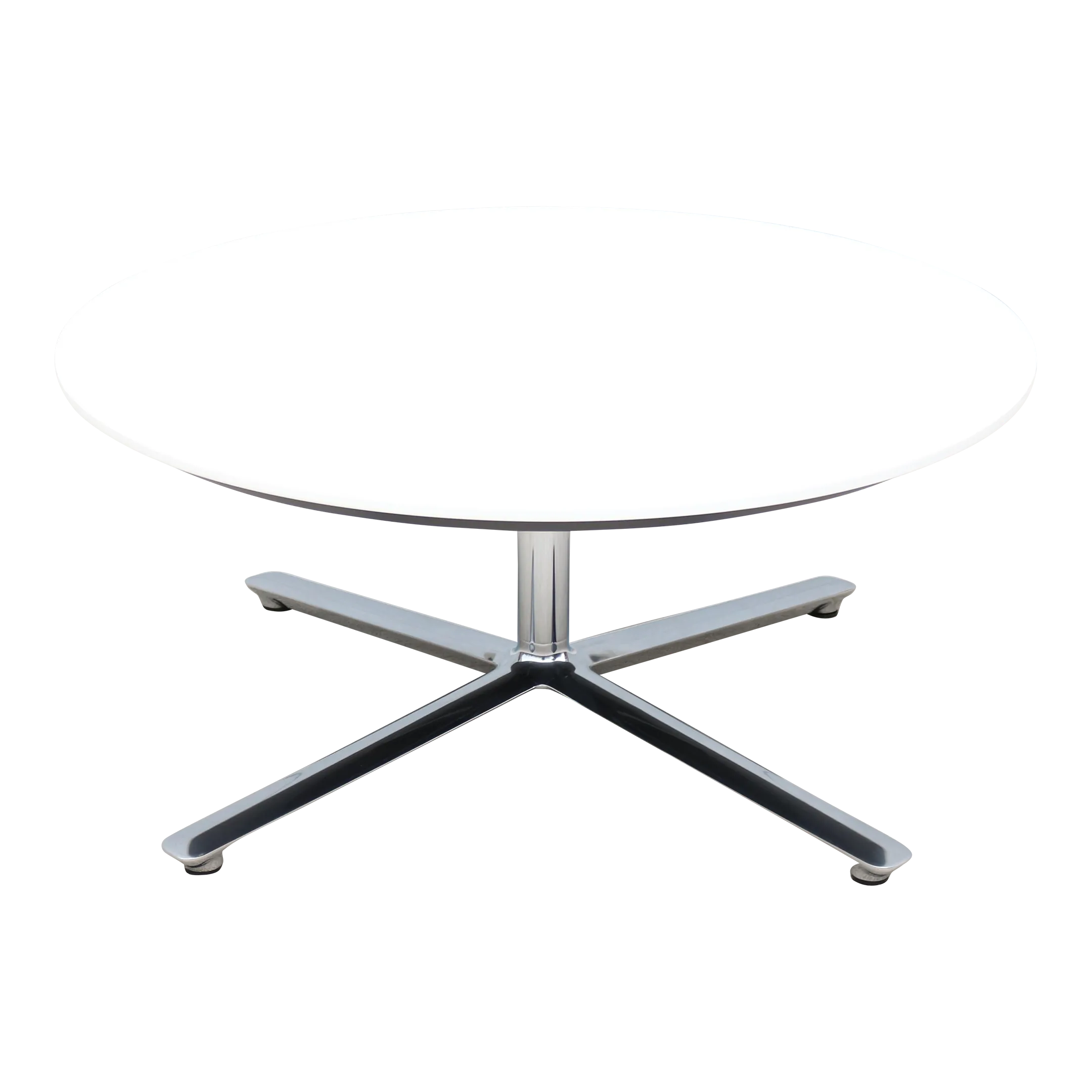 Modern Mario Ruiz for Studio Tk Bevy Round White Corian Top Coffee ...