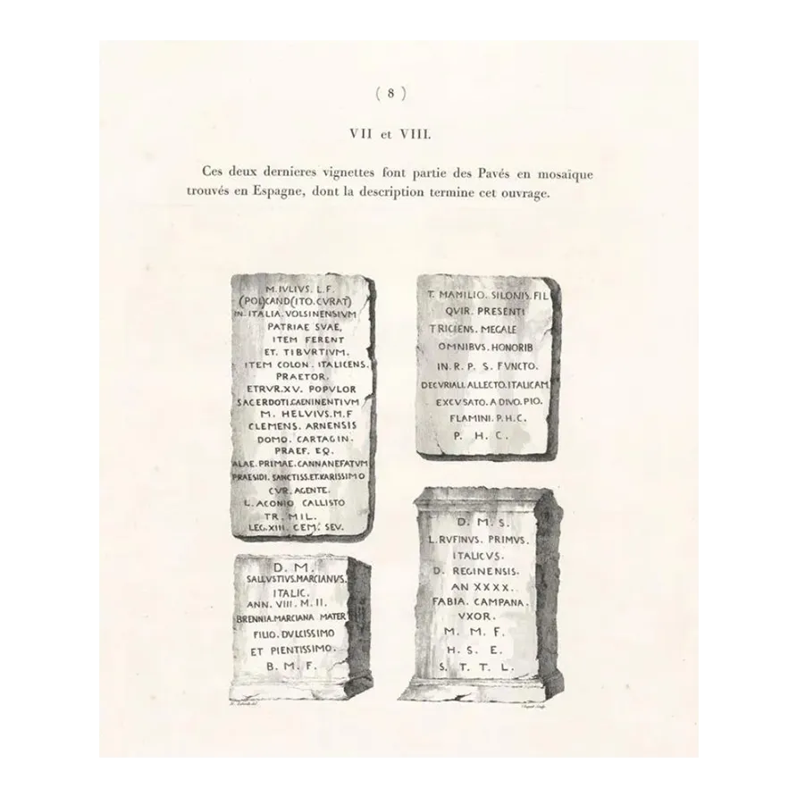 Antique Ancient Stones Engraving | Chairish