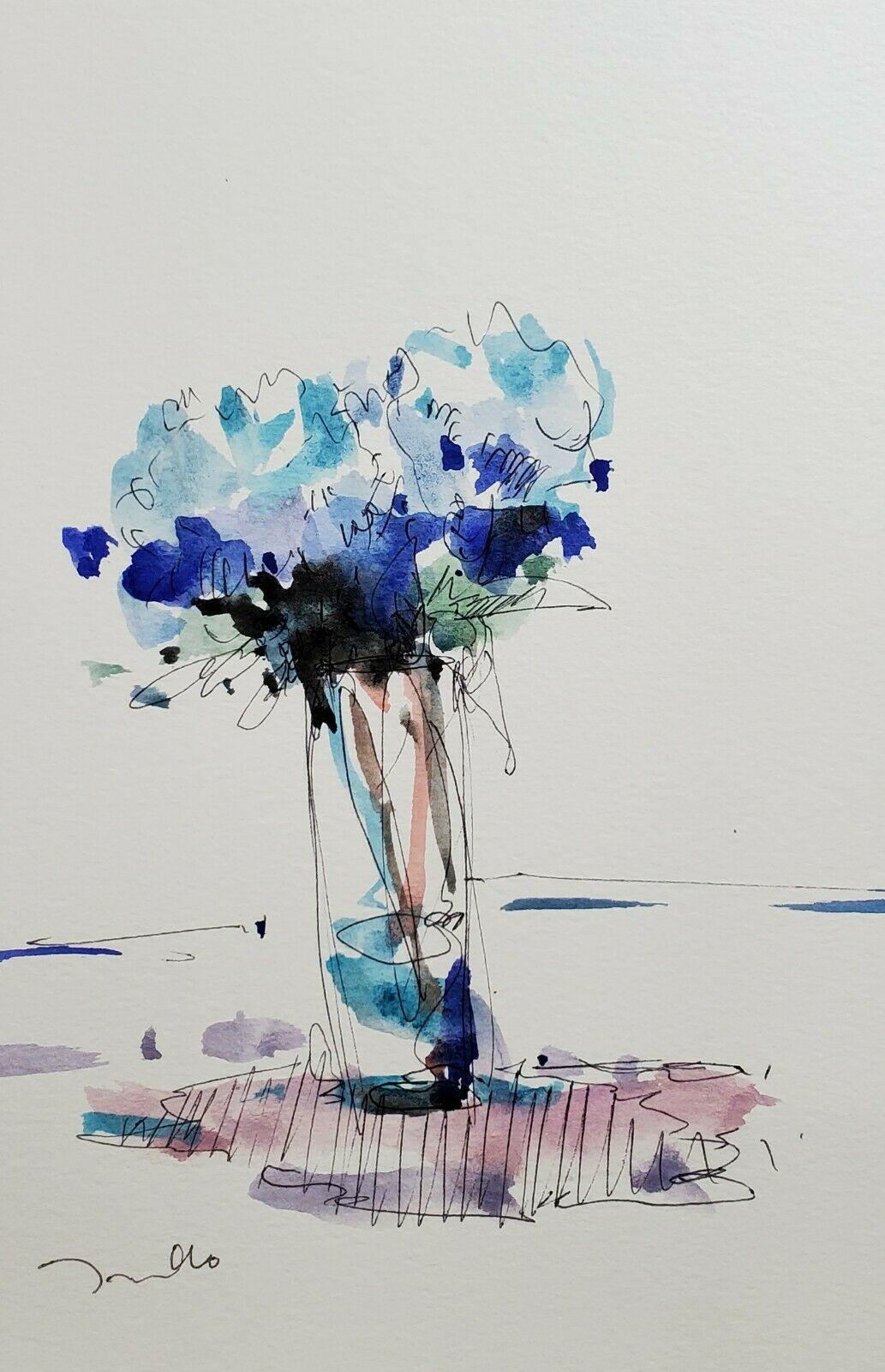 "Hydrangeas" Contemporary Expressionist Style Floral Still Life ...
