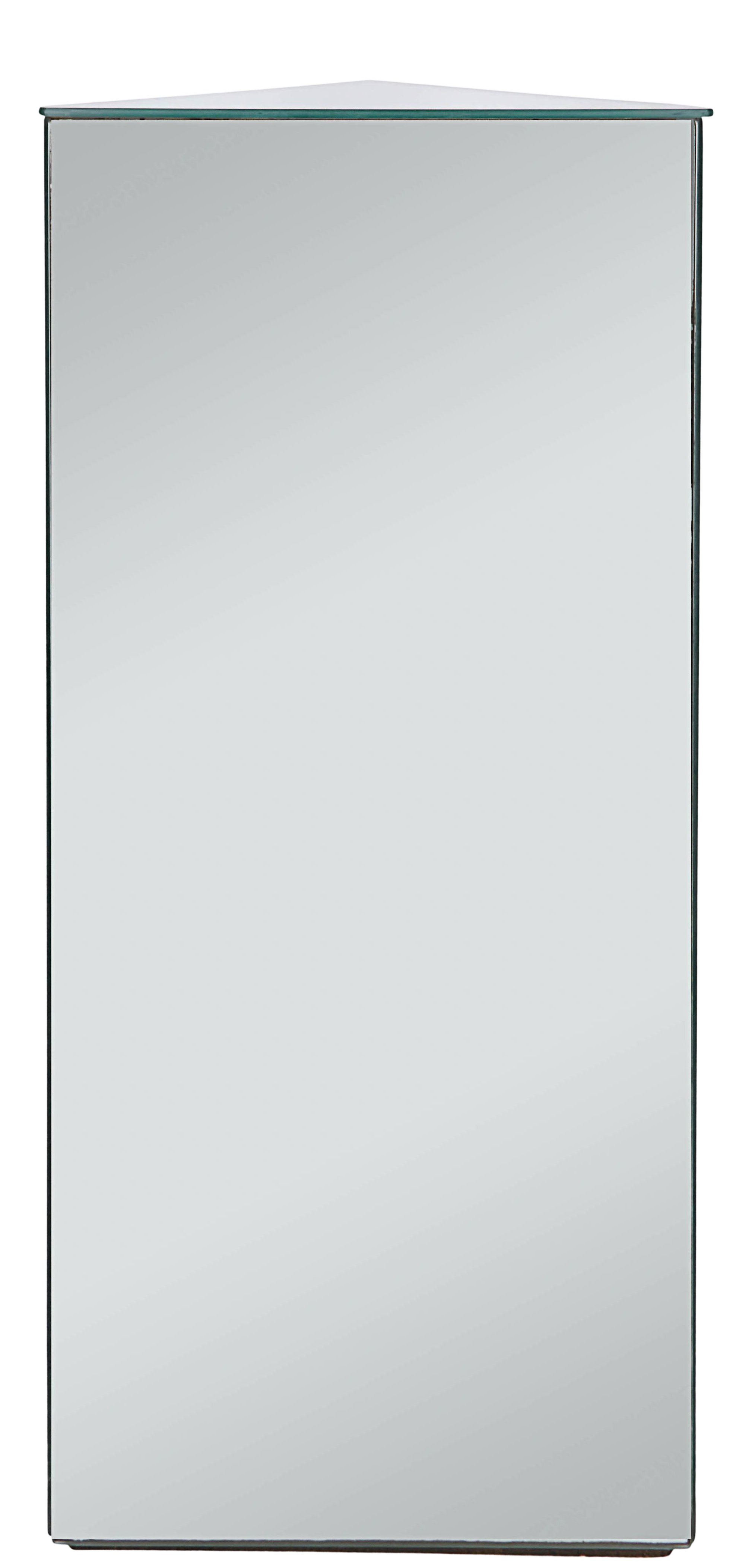 Mirrored Triangular Pedestal | Chairish