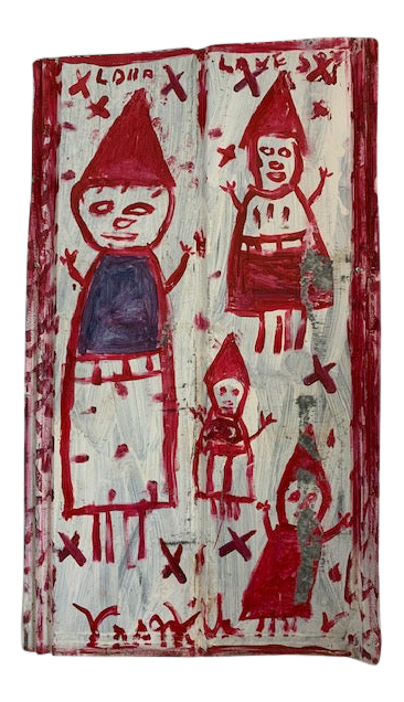Original Outsider Art by Folk Artist R.A. Miller, "Lord Love You ...
