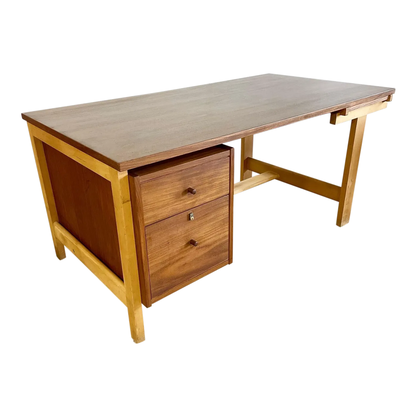 Hans Wegner Getama Executive Floating Desk | Chairish