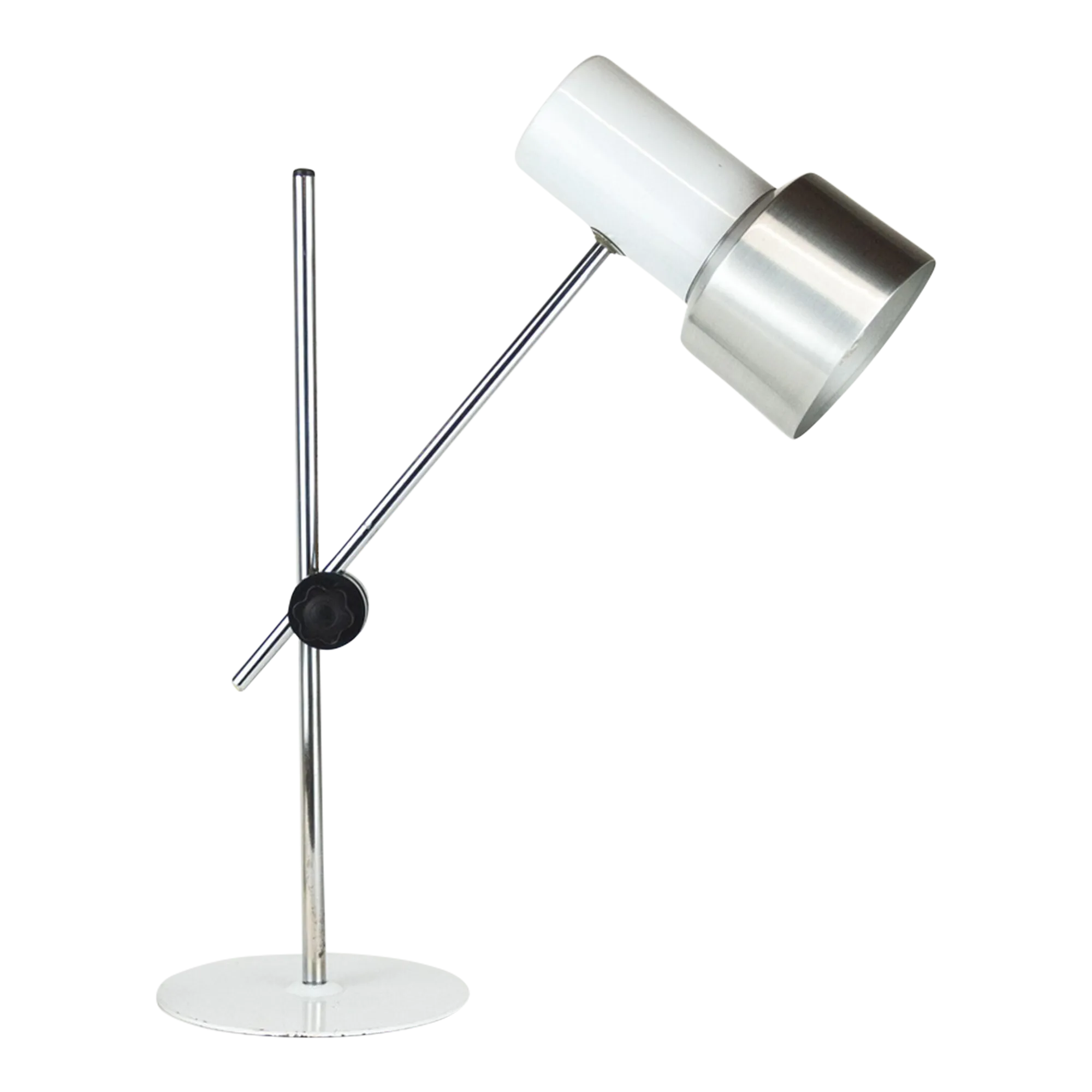 Vintage Italian White Aluminium Desk Lamp from Prova, 1960s | Chairish