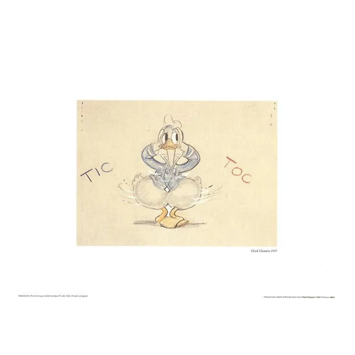 Disney Walt Disney's Clock Cleaners, 1991 Lithograph | Chairish